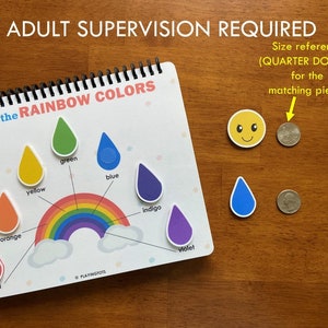 Toddler Busy Book, Fully Assembled, Learning Binder, Colors Busy Book ...