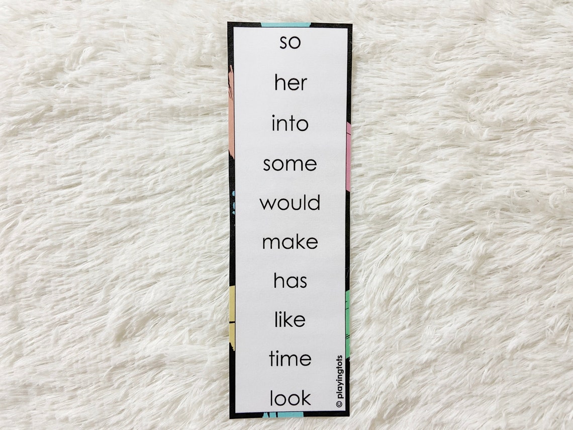 First 100 Sight Words Strips Printable High Frequency Sight - Etsy
