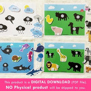 Toddler Busy Book Printable, Learning Folder, Quiet Book, Homeschool ...