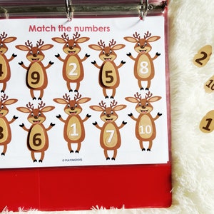 Christmas Toddler Busy Book Printable, Winter Learning Binder, Holiday ...