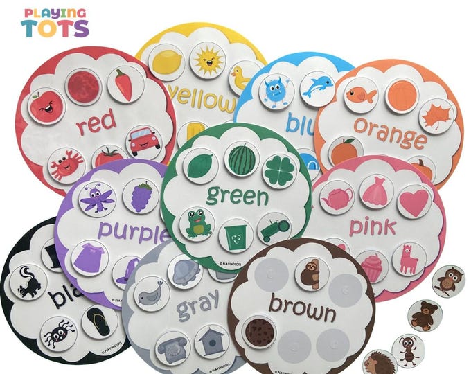 Color Matching Worksheets - Etsy Canada