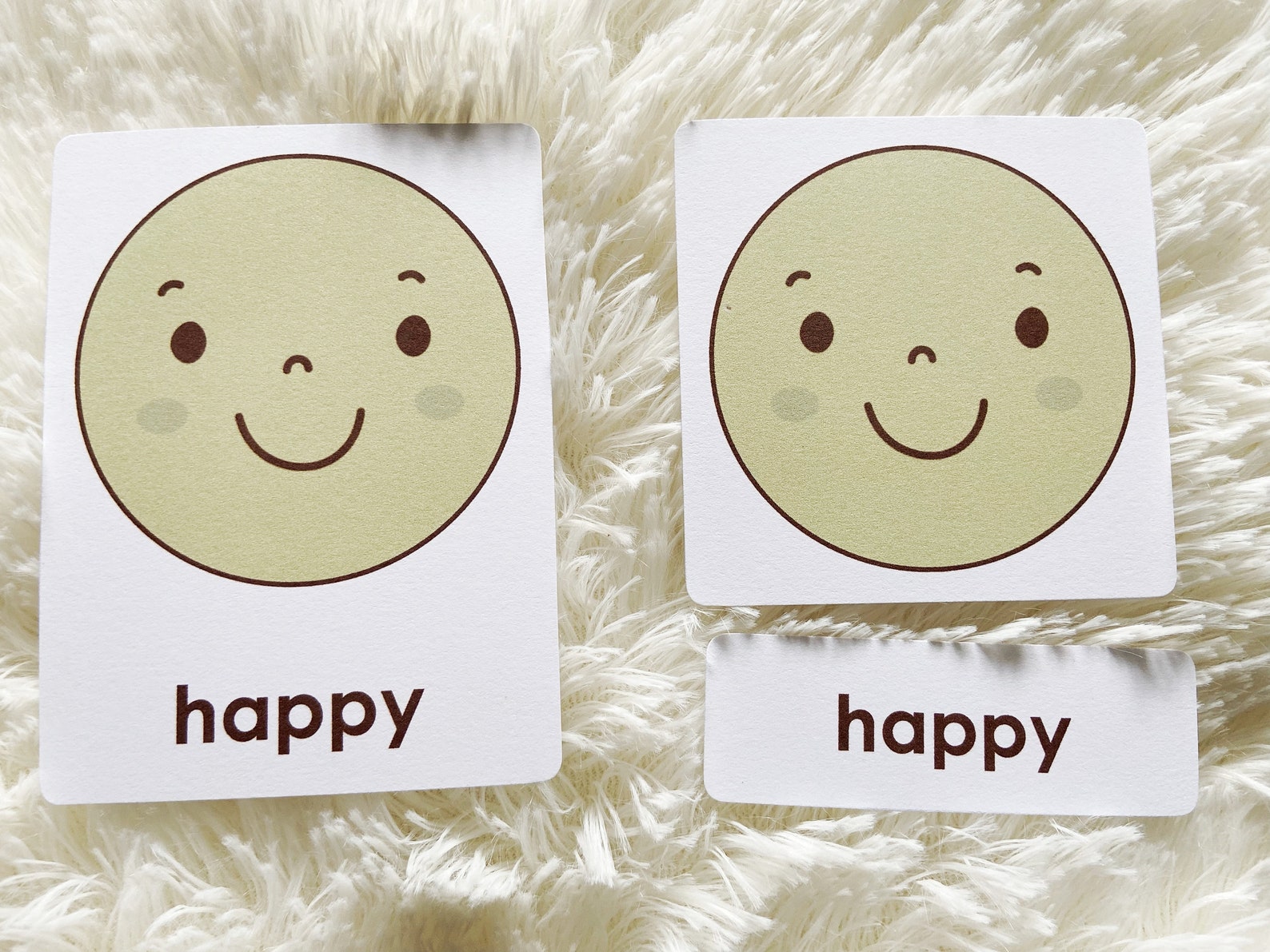 Emotions Flashcards Printable Feelings Montessori 3 Part | Etsy