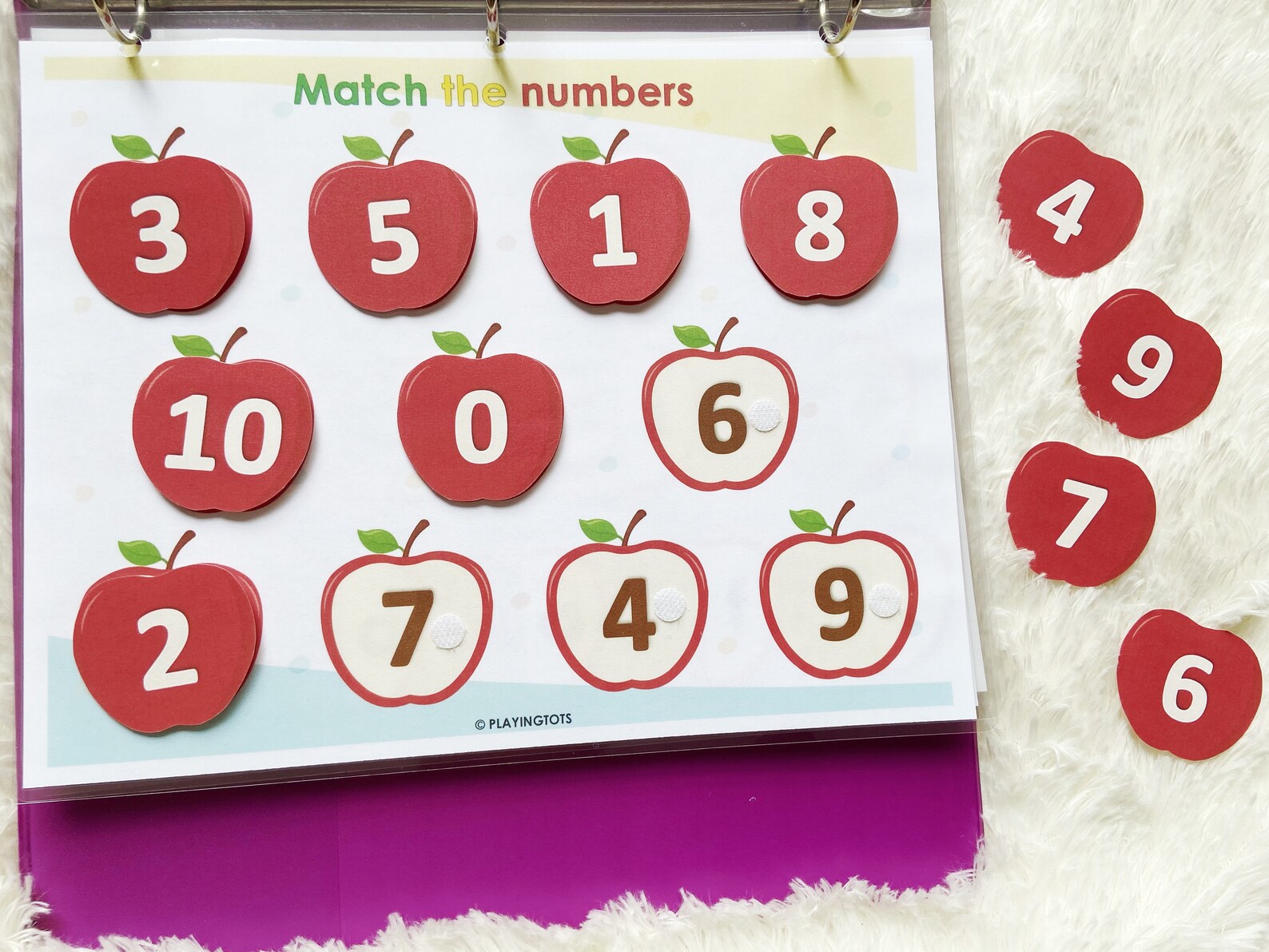 Apple Themed Busy Book Printable Toddler Busy Book Learning - Etsy