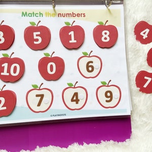 Apple Themed Busy Book Printable, Toddler Busy Book, Learning Binder ...