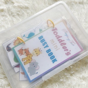 Toddler Mini Busy Book Printable, Travel Size Activity Book, Fun Quiet ...