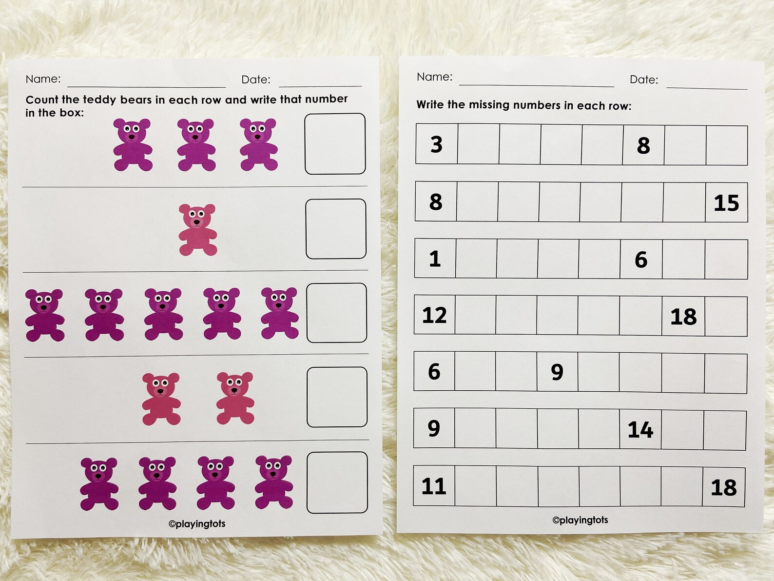 Alphabet Worksheets Printable Number Worksheets Printable - Etsy