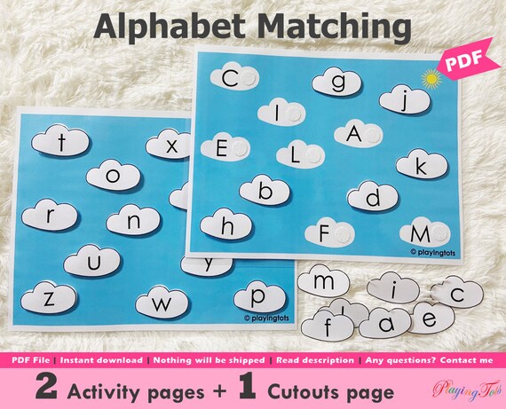 Toys Learning & School Toys & Games Alphabet matching Alphabet ...