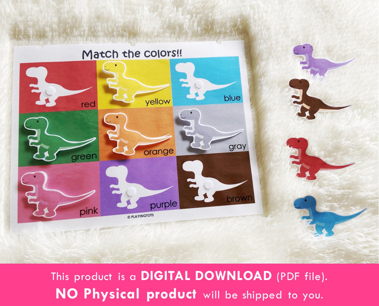 Dinosaur Toddler Busy Book Printable Learning Binder - Etsy