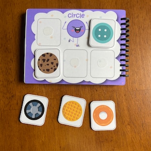 Shapes Busy Book, Mini Book VOL7, Fully Assembled, Learn the Shapes ...