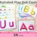 Alphabet Playdoh Cards Printable, Uppercase and Lowercase Letters ...