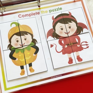 Halloween Busy Book Printable, Halloween Activities for Toddlers, Fall ...