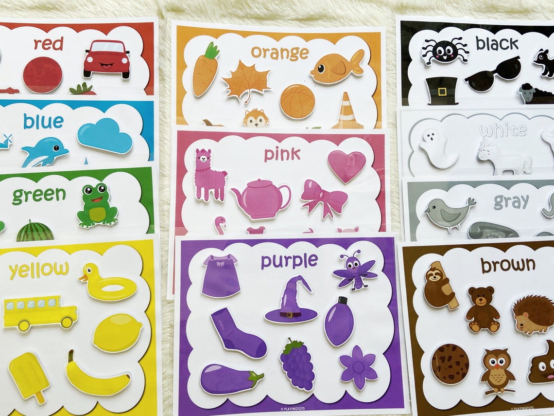 Colors Busy Book Printable Toddler Busy Book Learning - Etsy UK