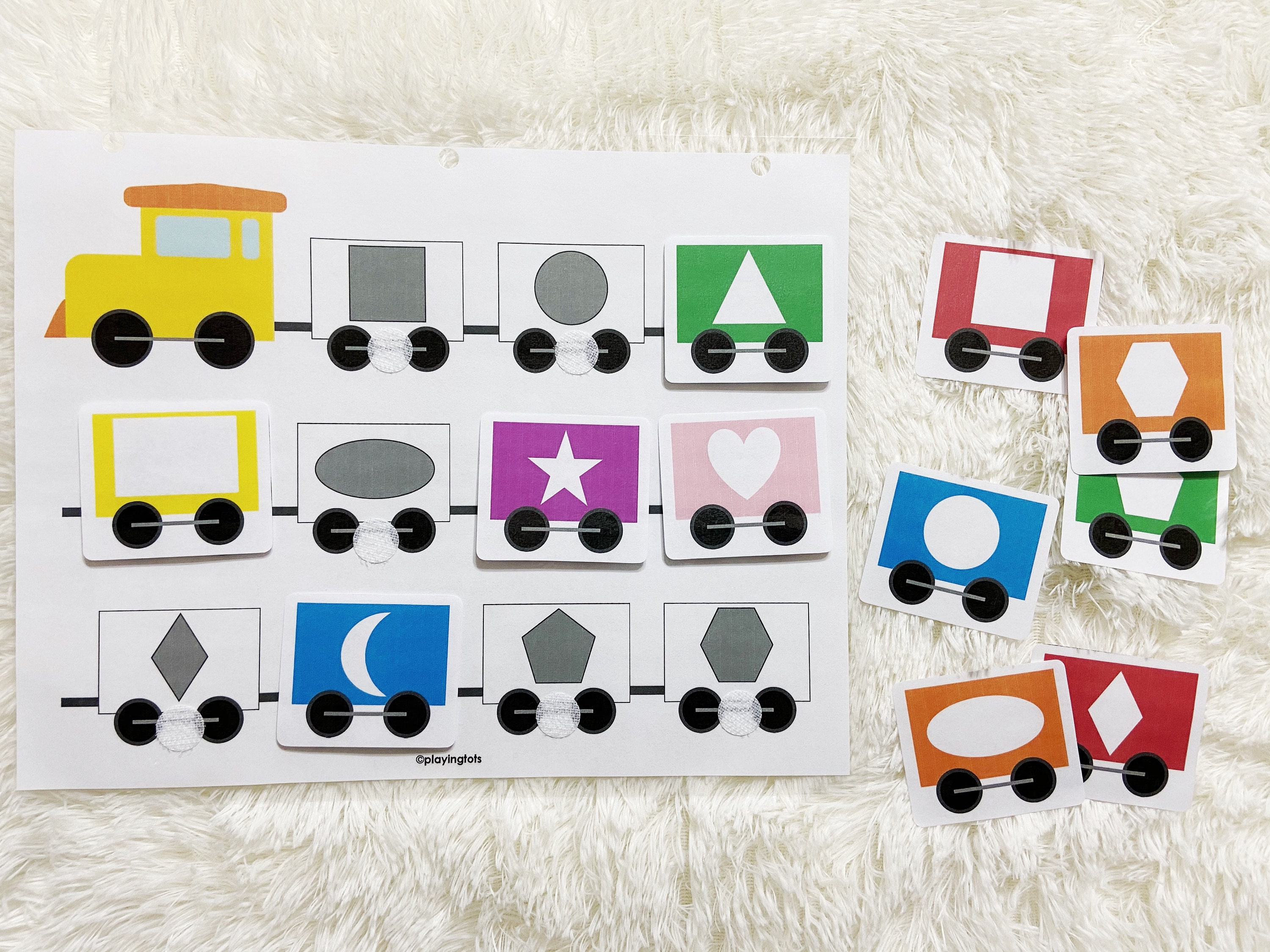 Colors and Shapes Matching Activity Printable Toddler Busy - Etsy