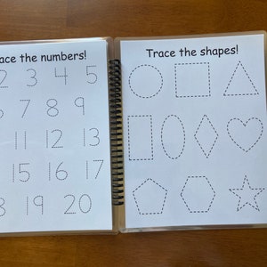 School Prep Workbook, Fully Assembled, Toddler Worksheets, Preschool ...
