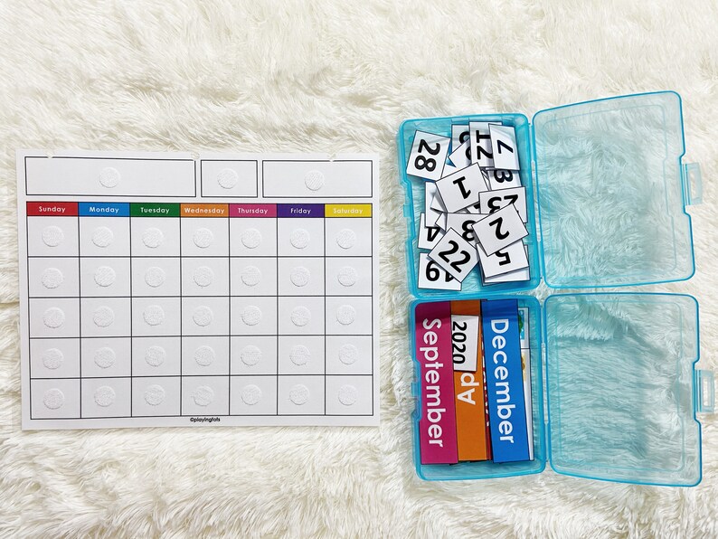 Calendar Printable Morning Circle Time Activity Binder - Etsy Canada