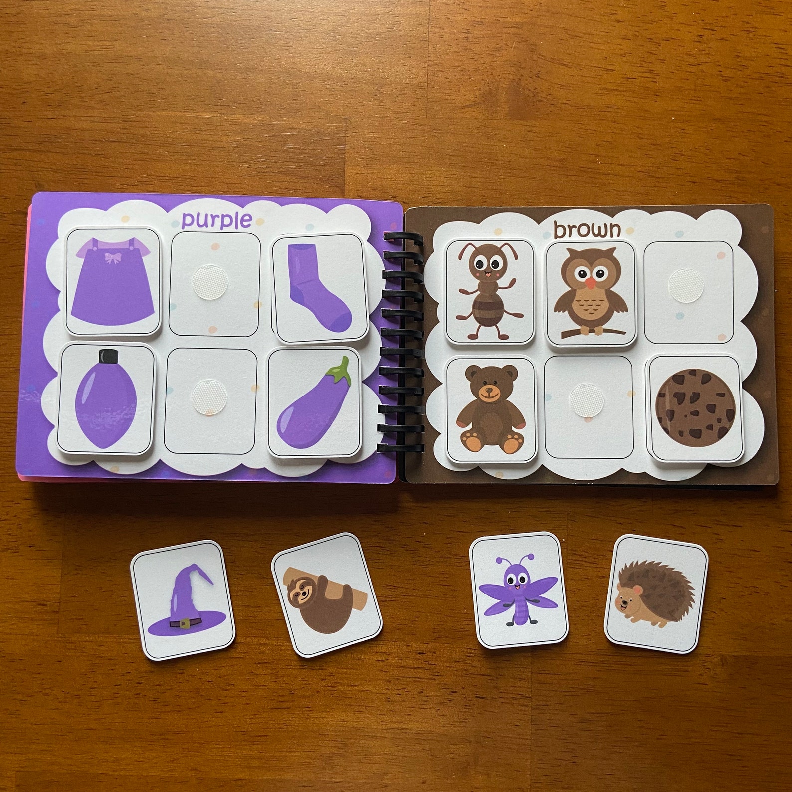 Colors Busy Book, Mini Book VOL4, Fully Assembled, Learn the Colors ...
