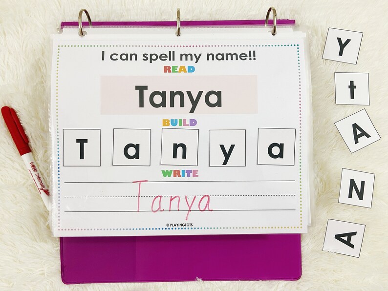 Editable 5 Letter Name Spelling Practice Activity Printable | Etsy