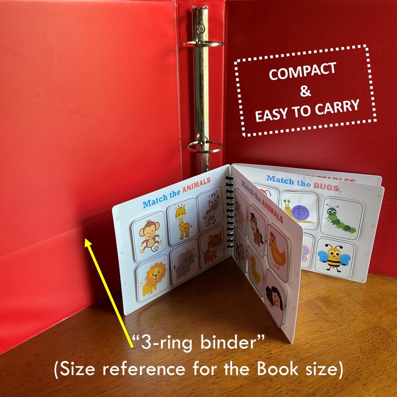 Toddler Mini Busy Book VOL1, Fully Assembled, First Learning Binder ...
