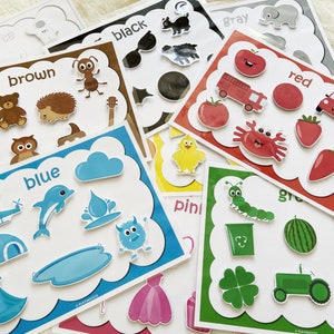 Colors Busy Book Printable, Toddler Busy Book, Learning Binder, Toddler ...