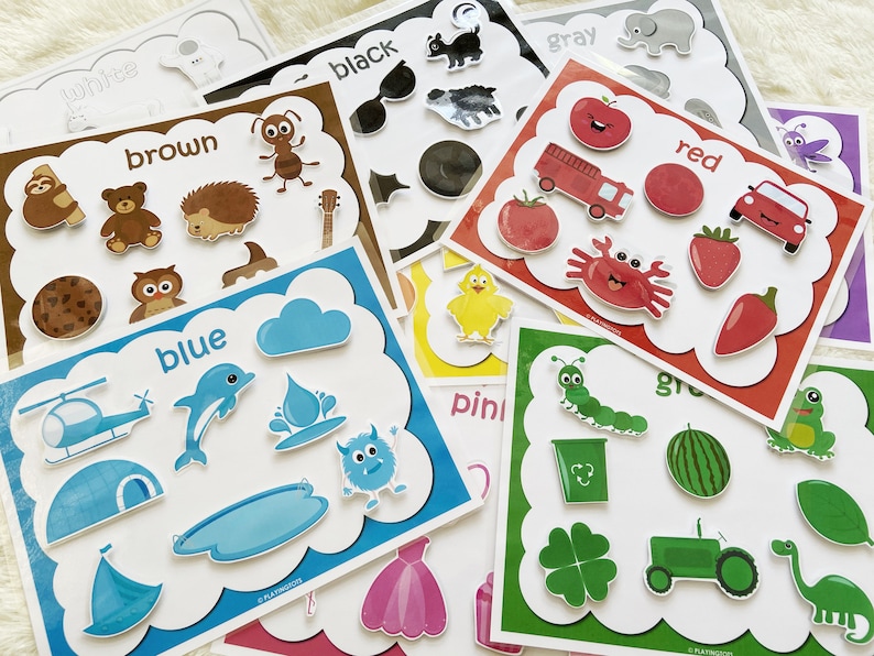 Colors Busy Book Printable Toddler Busy Book Learning - Etsy