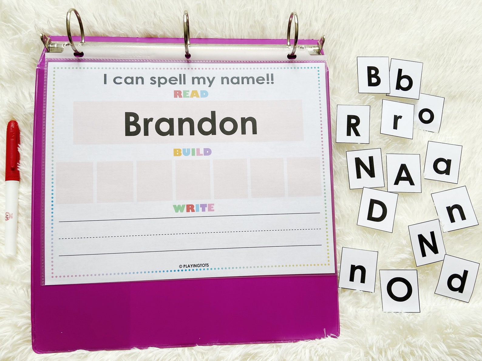 Editable 7 Letter Name Spelling Practice Activity Printable - Etsy