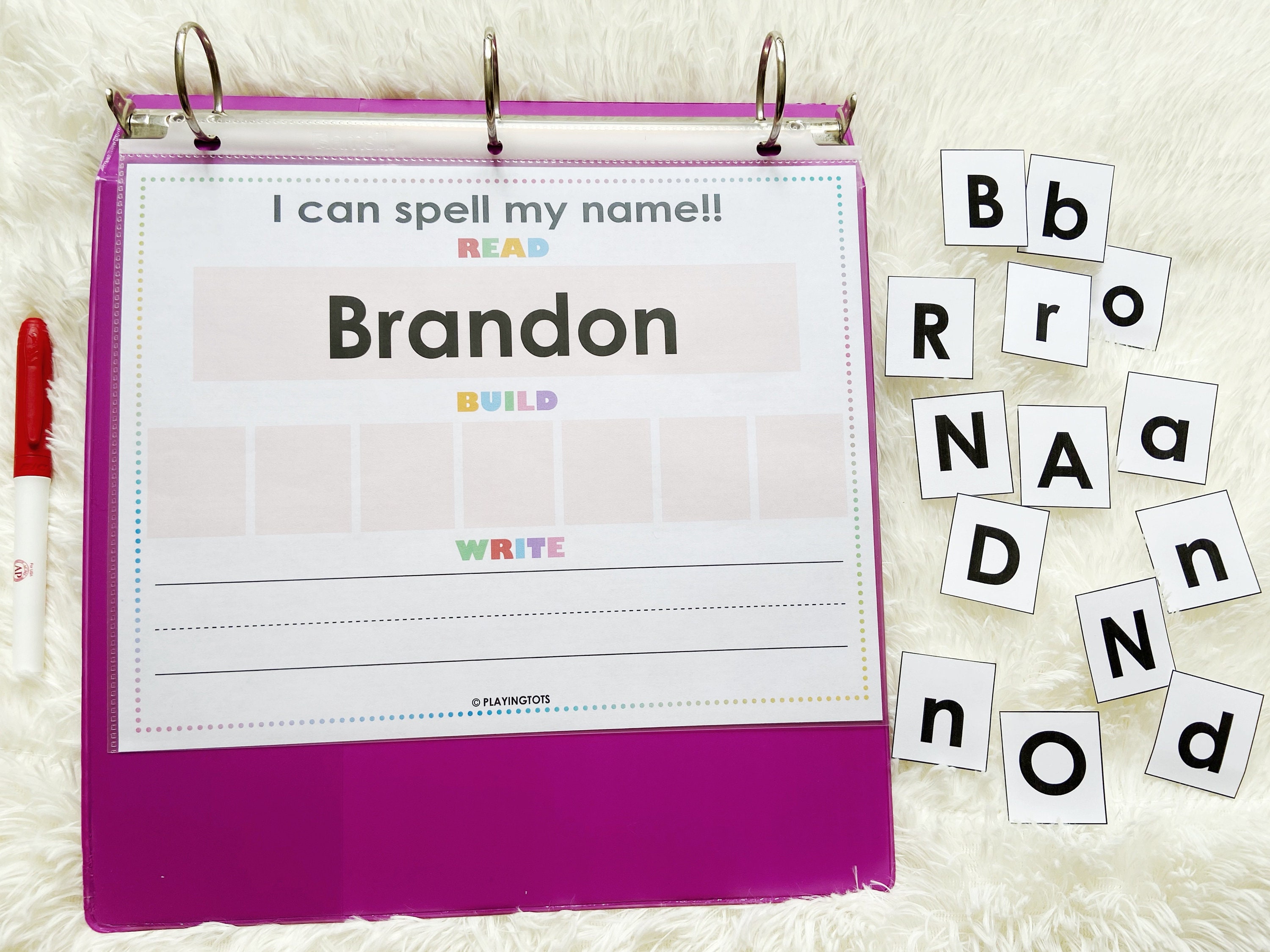 Editable 7 Letter Name Spelling Practice Activity Printable - Etsy