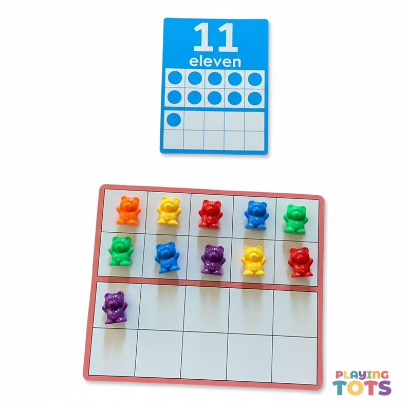 Ten Frames Flash Cards Printable, Ten Frame Math, Learn to Count ...