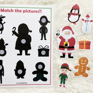 Christmas Toddler Busy Book Printable, Winter Learning Binder, Holiday ...