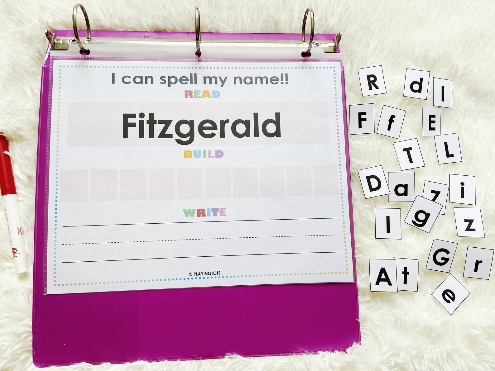 Editable 10 Letter Name Spelling Practice Activity Printable | Etsy