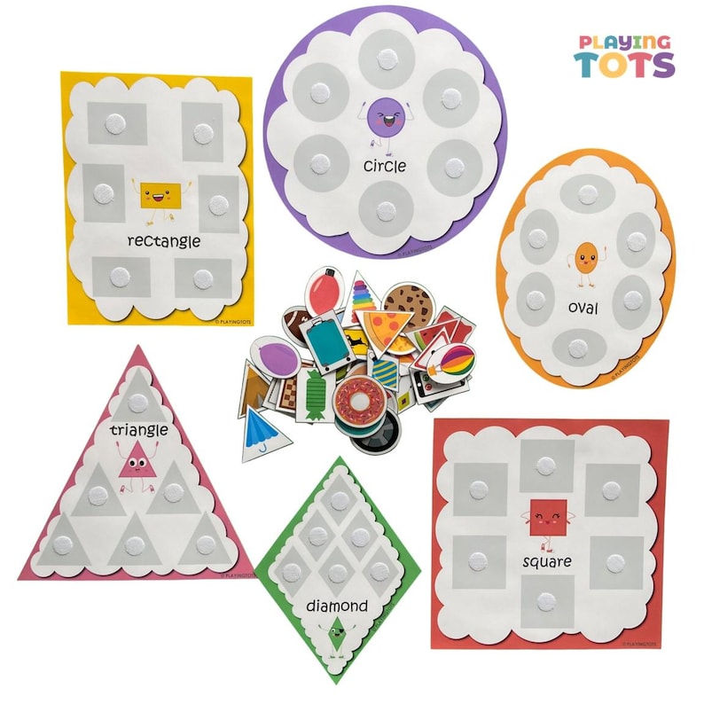 Shapes Pictures Sorting Activity Printable, Sort by Shape, Shapes ...