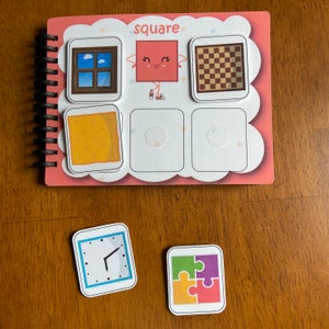 Shapes Busy Book, Mini Book VOL7, Fully Assembled, Learn the Shapes ...