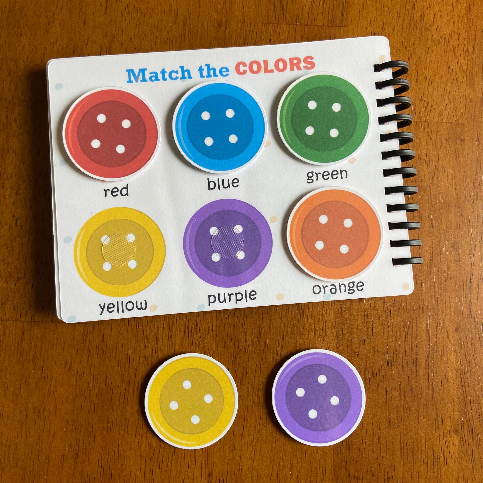 Toddler Mini Busy Book VOL9, Fully Assembled, First Learning Binder ...