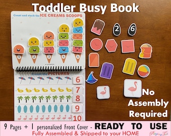 Toddler Mini Busy Book VOL9, Fully Assembled, First Learning Binder ...
