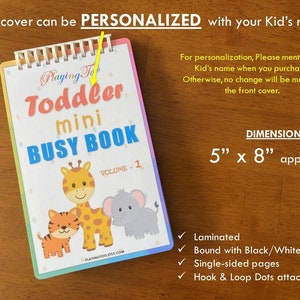 Toddler Mini Busy Book VOL1 Fully Assembled First Learning - Etsy
