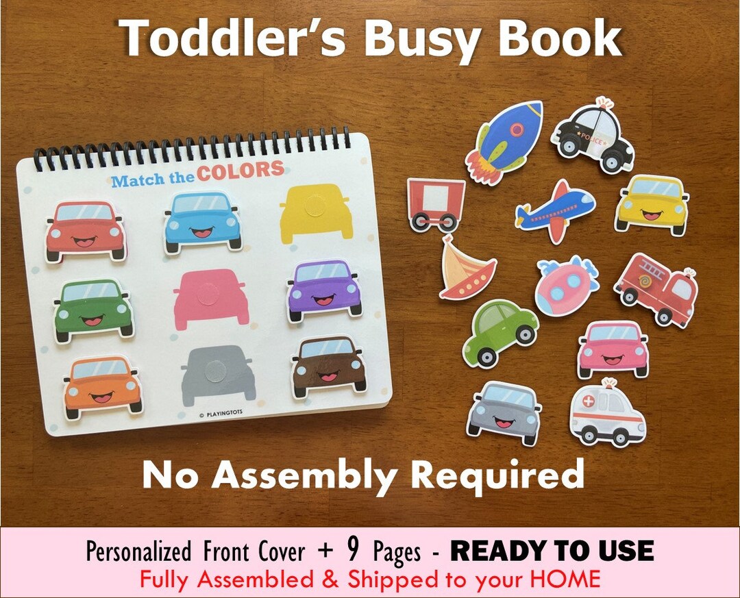 Toddler Busy Book, Fully Assembled, Learning Binder, Quiet Book ...