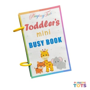 Toddler Mini Busy Book Printable, Travel Size Activity Book, Fun Quiet ...
