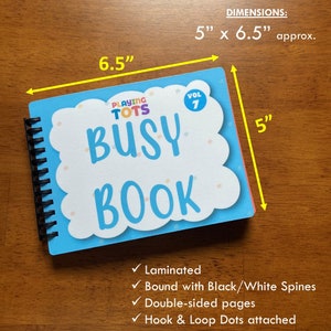 Shapes Busy Book, Mini Book VOL7, Fully Assembled, Learn the Shapes ...