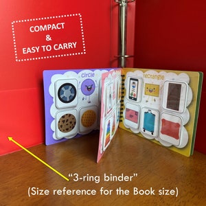 Shapes Busy Book, Mini Book VOL7, Fully Assembled, Learn the Shapes ...