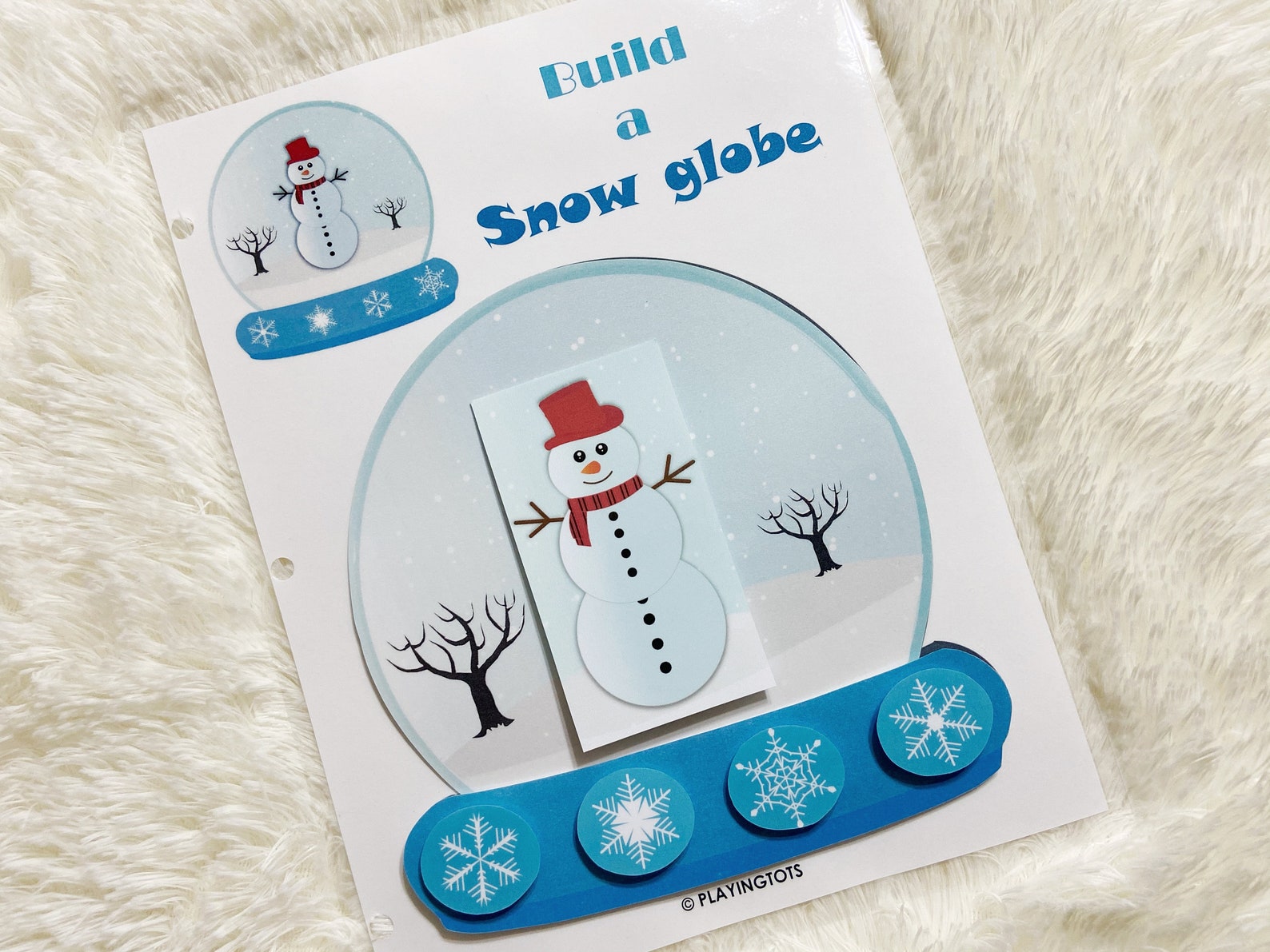 Winter Toddler Busy Book Printable Snowman Themed Activities | Etsy