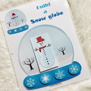 Winter Toddler Busy Book Printable, Snowman Themed Activities, Winter ...