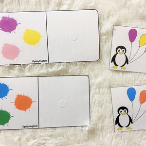 Balloon Colors Sorting Activity Printable Toddler Busy Bags | Etsy