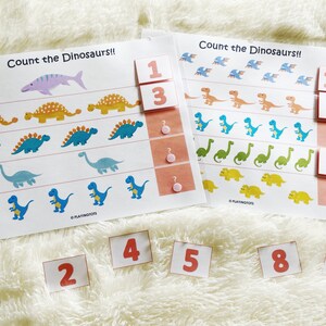 Dinosaur Toddler Busy Book Printable, Learning Binder, Educational ...