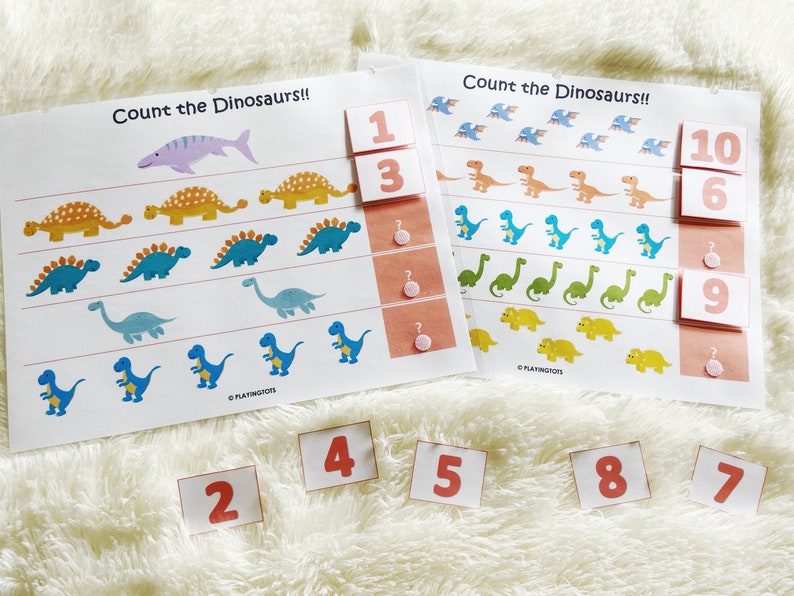 Dinosaur Toddler Busy Book Printable Learning Binder - Etsy