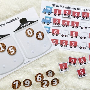 Math Preschool Learning Binder Printable, Numbers Busy Book, Quiet Book ...