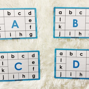Alphabet Match and Clip Cards Printable, Uppercase and Lowercase ...