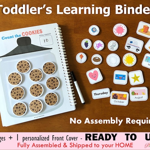 Toddler Busy Book Fully Assembled Learning Binder Fun - Etsy