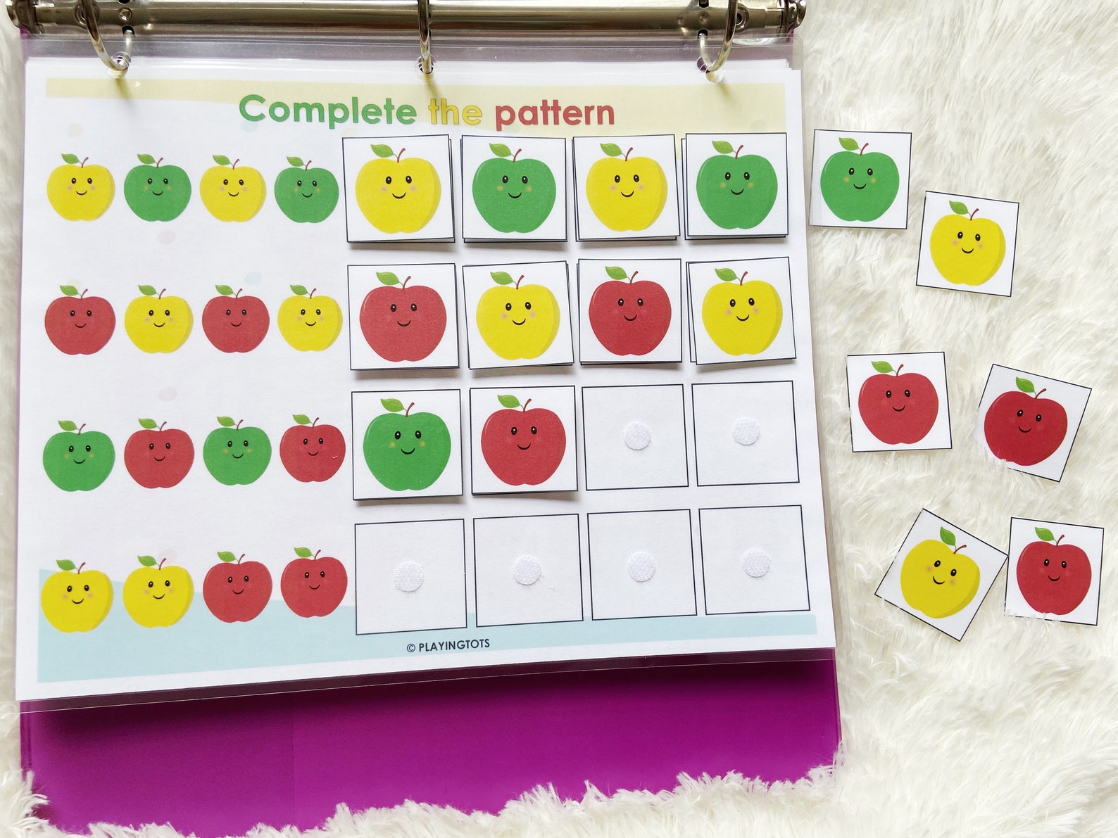 Apple Themed Busy Book Printable Toddler Busy Book Learning - Etsy