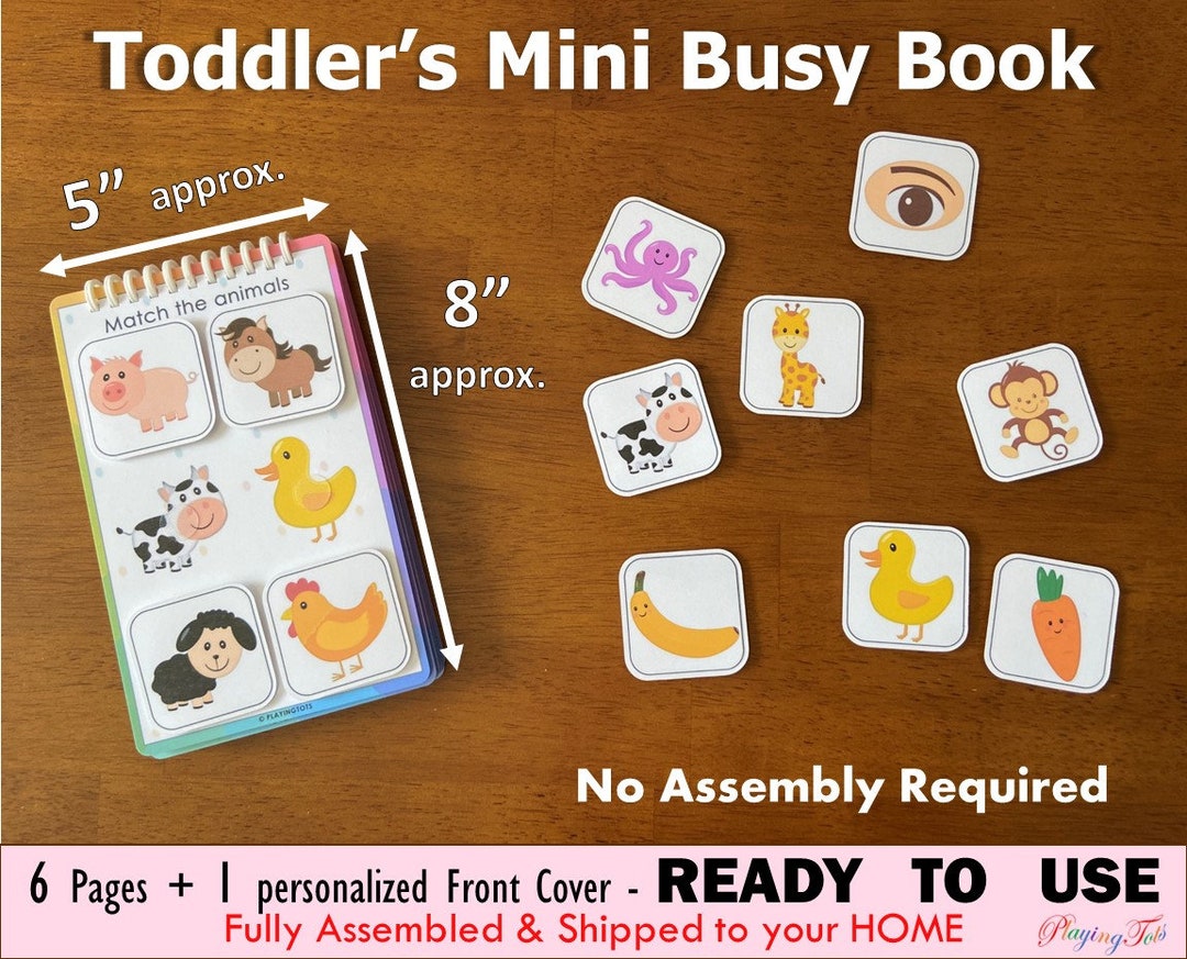 Toddler Mini Busy Book VOL1 Fully Assembled First Learning - Etsy