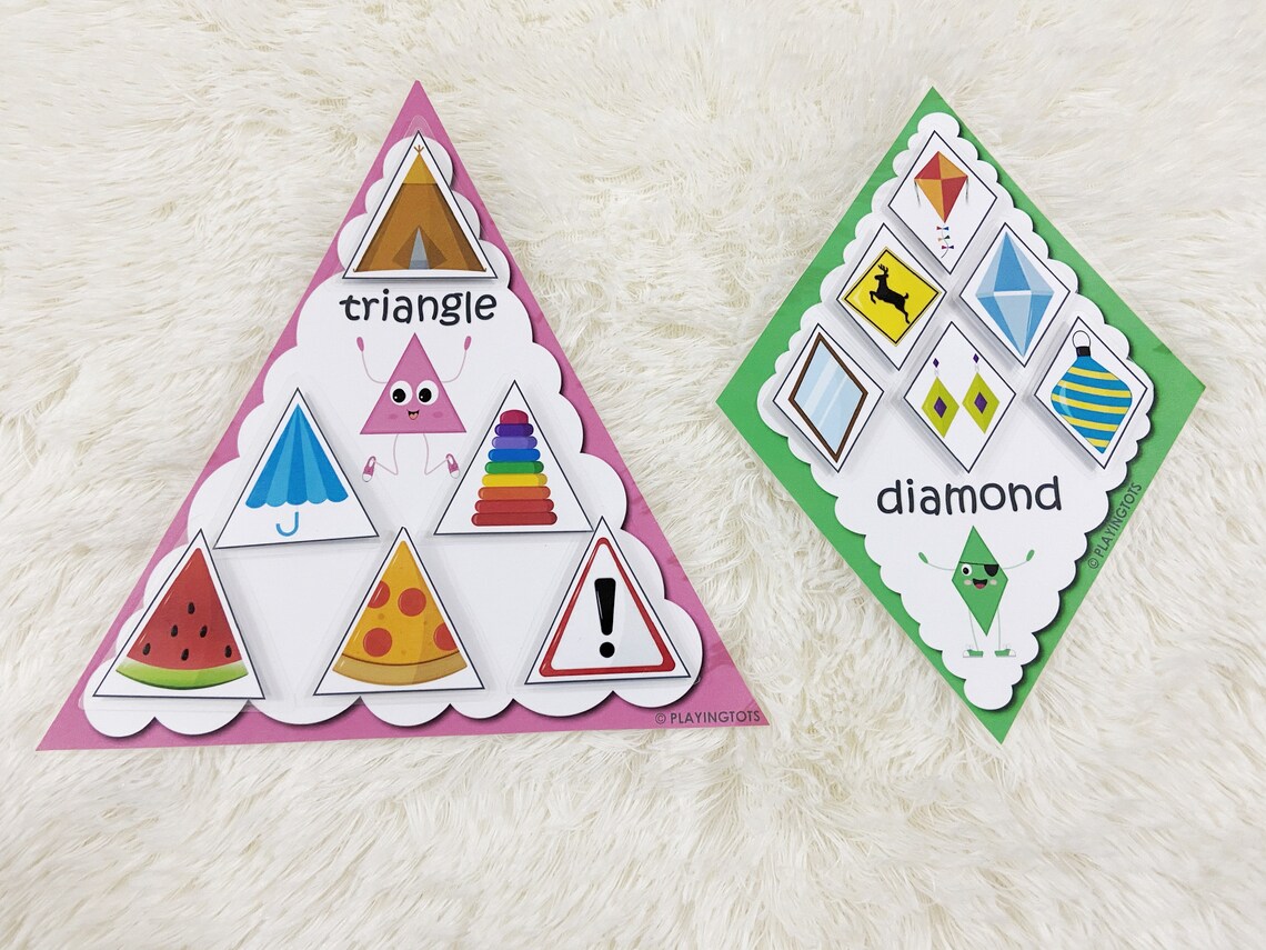 Shapes Pictures Sorting Activity Printable Sort by Shape - Etsy