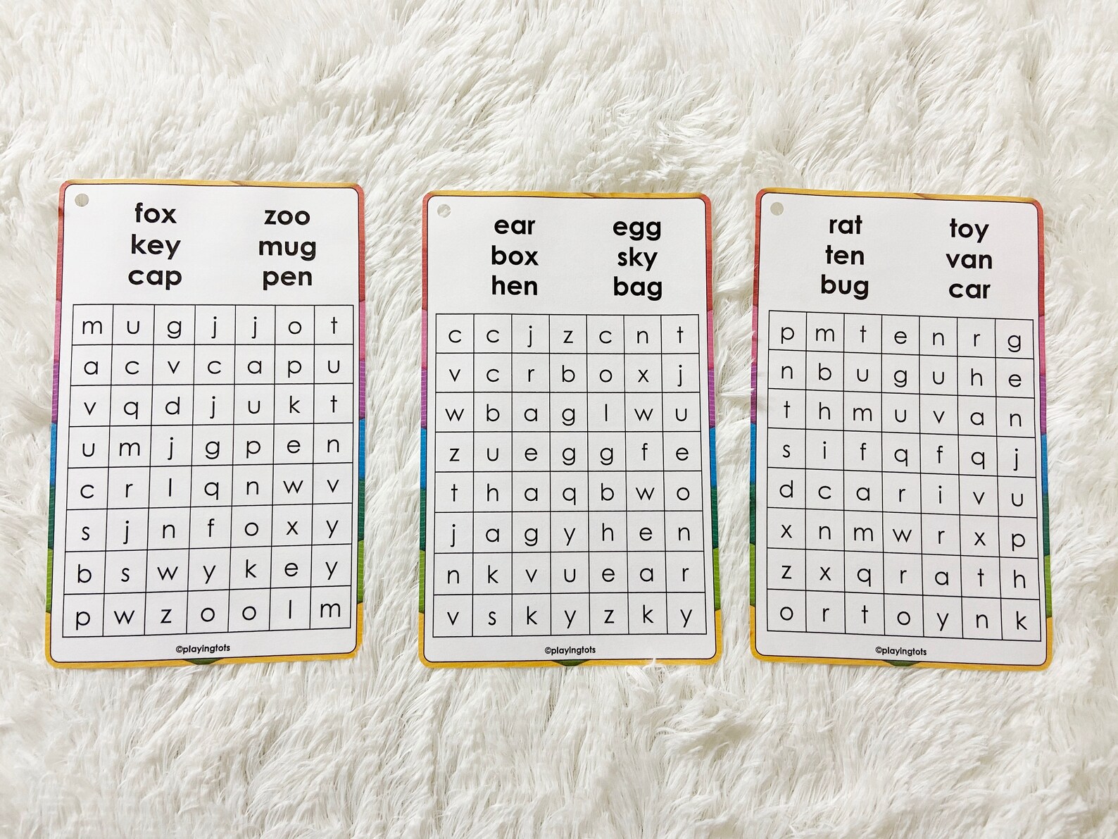 Word Search Activity Printable 3 Letter Words Words Games | Etsy